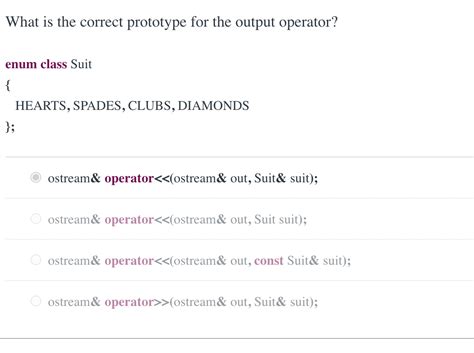Solved What Is The Correct Prototype For The Output