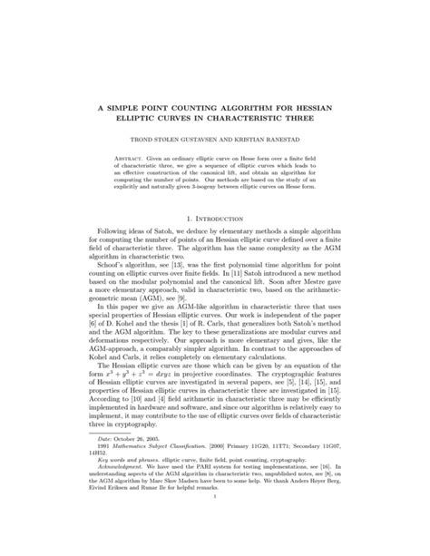 A Simple Point Counting Algorithm For Hessian