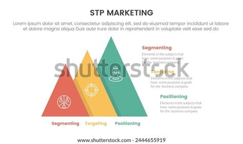 Stp Marketing Strategy Model Segmentation Customer Stock Vector Royalty Free