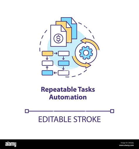 Repeatable Tasks Automation Concept Icon Stock Vector Image And Art Alamy