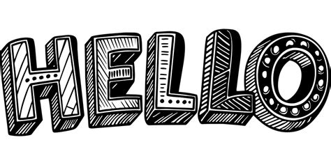 Download Hello Text Font Royalty Free Vector Graphic Pixabay