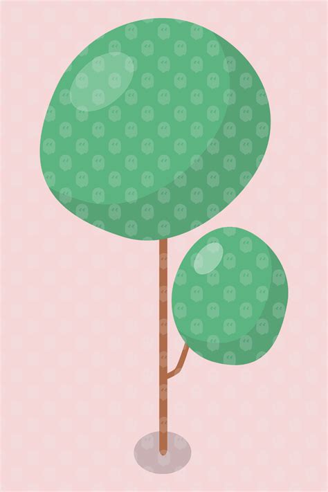 Archade Axonometric Tree With Branches Vector Drawings