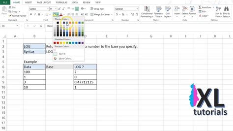 How To Log Transform Data In Excel Youtube