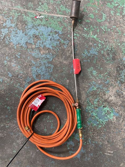 Harris Perkeo Lpg Torch Kit With 10m Hose Nozzle Hand Piece No Regulator Auction 0020