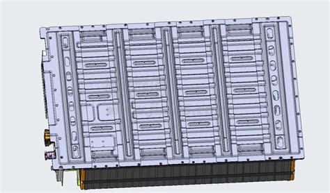 液冷电池包结构布局设计含三维模型 机械5