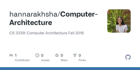 Github Hannarakhshacomputer Architecture Cs 3339 Computer Architecture Fall 2018