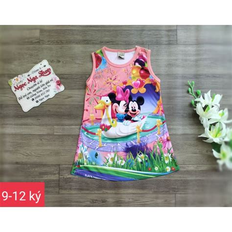 Micky Elastic Dress For Girls 8 12 Kg Shopee Singapore