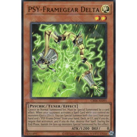 游戏王 Cr06 Ae095 Yu Gi Oh Psy Framegear Delta Shopee Malaysia
