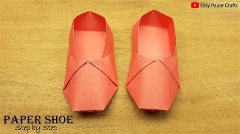 Origami Shoes How To Make Paper Shoe Paper Things Easy Easy Paper