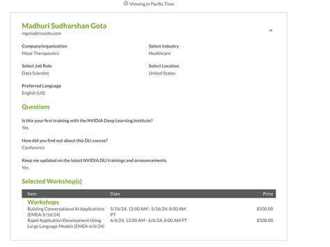Access To Dli Workshop Material And Certs Forum Feedback Nvidia