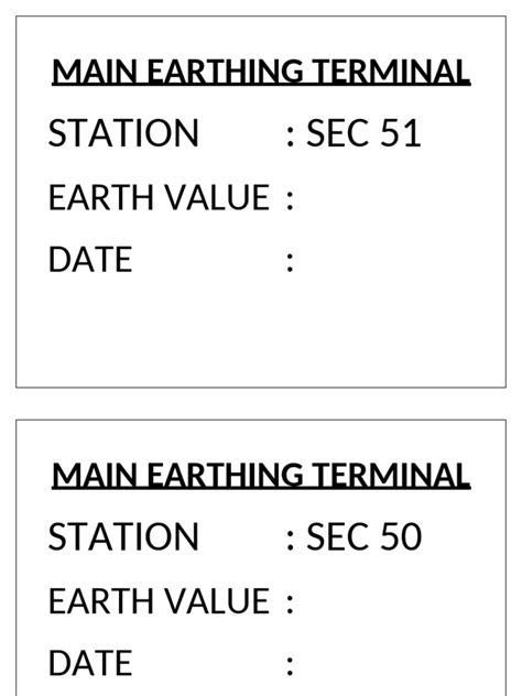 Earthing Terminal Pdf