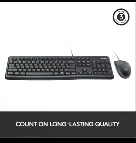 Logitech MK120 Desktop Combo Keyboard Mouse Computers Tech Parts Accessories Computer