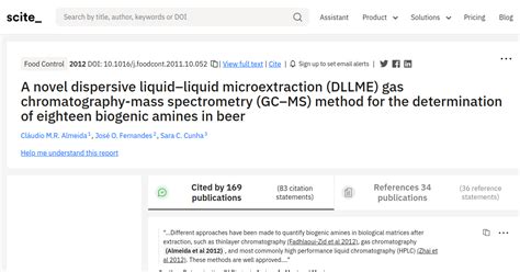 A Novel Dispersive Liquidliquid Microextraction Dllme Gas Chromatography Mass Spectrometry