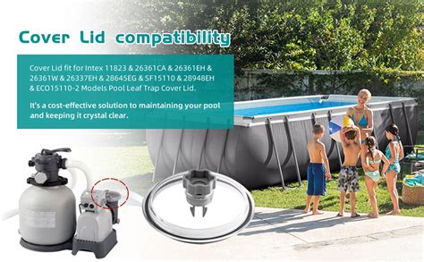 Maigoo Sf15110 Pool Leaf Trap Cover Lidwith O Ringandvalvecompatible With Intex 12