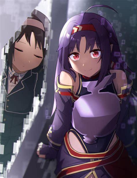 Yuuki And Konno Yuuki Sword Art Online Drawn By Nemu Teimei Danbooru