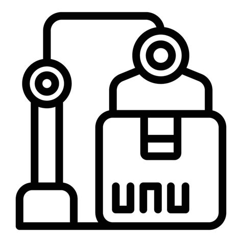 Loading Robot Hand Icon Outline Vector Delivery Package 38935853