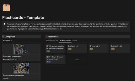 Notion Flashcard System