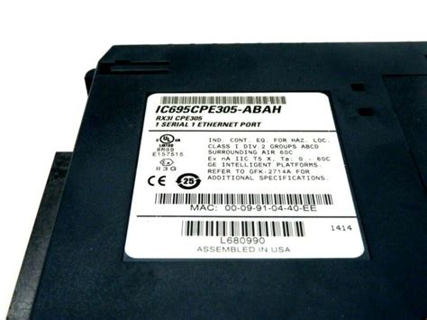 USED GE FANUC IC695CPE305 ABAH CPU MODULE IC695CPE305ABH SB Industrial Supply Inc
