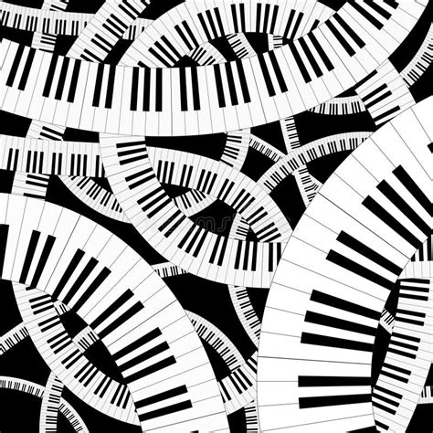 Curved Piano Keyboard Stock Vector Illustration Of Keyboard 27040096
