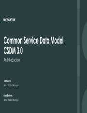 Understanding The Common Service Data Model CSDM An Course Hero