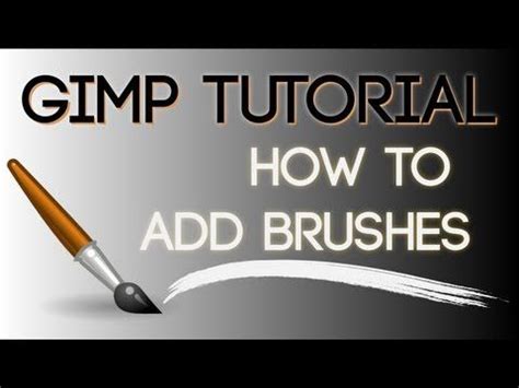 Gimp Basics Tutorial How To Add Brushes Artofit