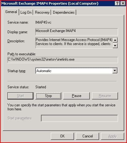 Microsoft Exchange Email Enable IMAP Access