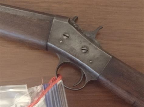 Antique Late 19th Century Remington 4 Single Shot 22 Rimfire Rifle With Ammo