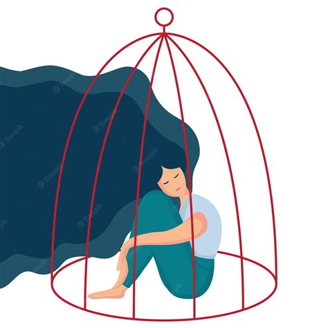 Девушка сидит обняв колени 6 Премиум векторы