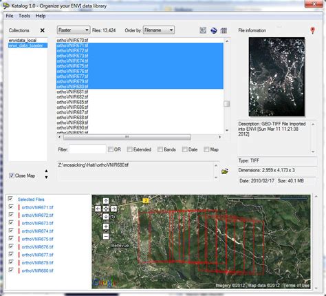 katalog organize your envi data library nv5 geospatial