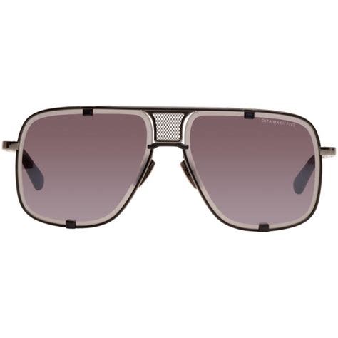 Dita Black Limited Edition Mach Five Sunglasses Dita