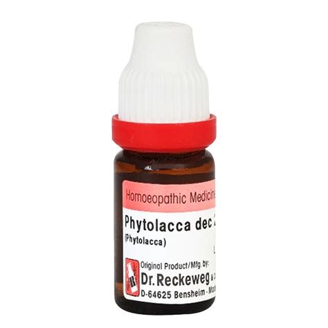 Buy Dr Reckeweg Phytolacca Decandra 200 11ml Online In Pakistan My Vitamin Store