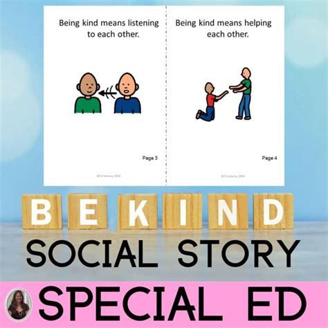 Being Kind A Social Story With Activities Editable Tpt