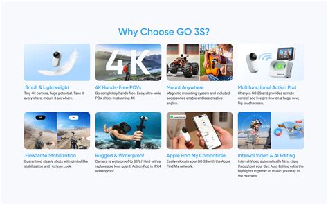 Insta GO S The Tiny Mighty Action Cam K Video GO S Shopee Malaysia