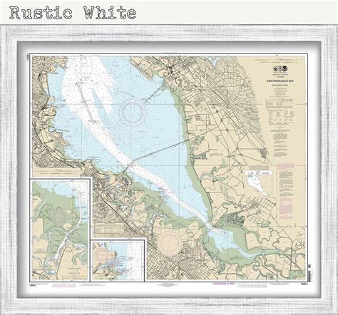 San Francisco Bay California Nautical Chart Published In 2013