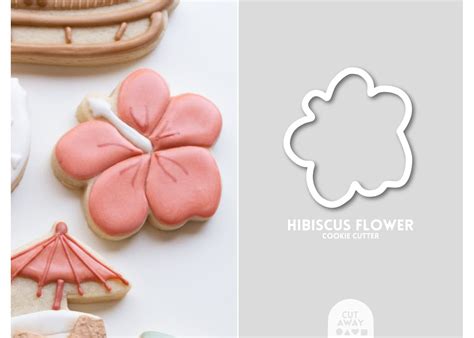 Hibiscus Flower Cookie Cutter Etsy