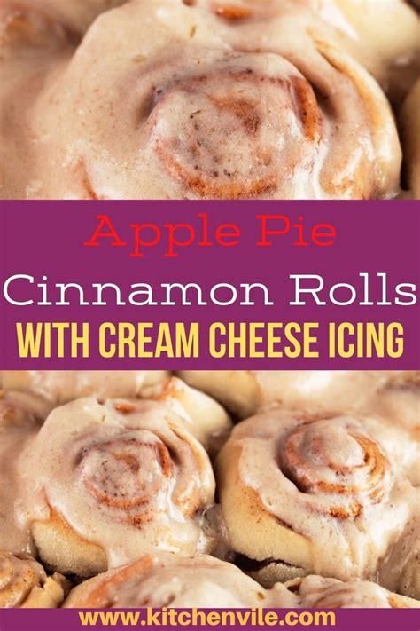Apple Pie Cinnamon Rolls With Cream Cheese Icing Recipe Cinnamon