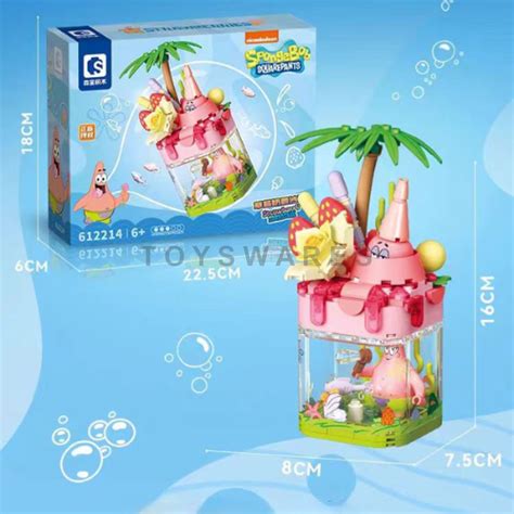 Sembo 608005 Palace Building Musical Instrument 612213 612214 Spongebob Building Bricks Assemble