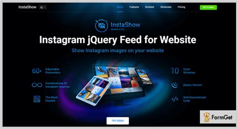 Instagram JQuery Plugins Free And Paid FormGet
