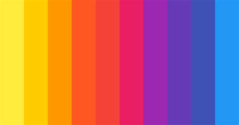 Vibrant Rainbow Color Palette Colordrop