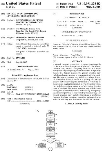 Ibm Blockchain Patent IPCenter KC IP Attorney