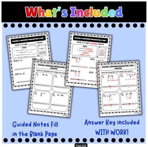 Interactive Guided Notes 6 10b Solving Inequalities Multiplication And Division
