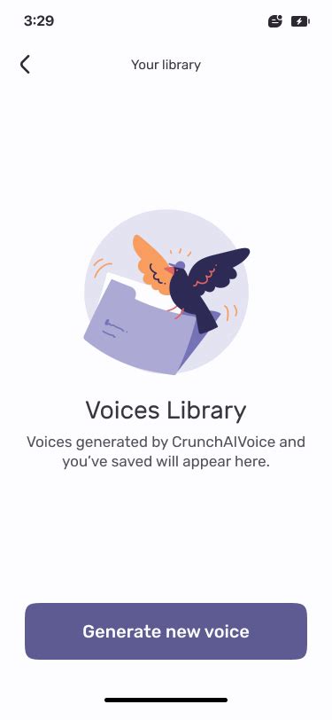 Crunch Ai Voice Generator App Android Ios Flutter Ui Kit By Gwinyain1