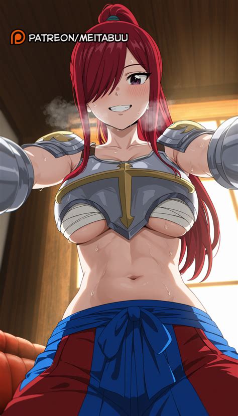 Rule 34 Ai Generated Armor Blue Hakama Blush Boobplate Breastplate