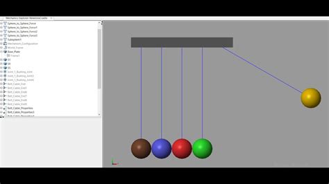 Newtons Cradle In Matlab Multibody Simulink Youtube