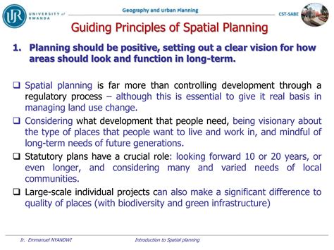Principles Of Spatial Planning There Are Four Spatial Principles Which Are Central To Creating