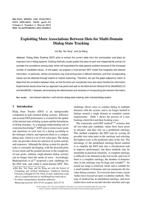 Pdf Exploiting More Associations Between Slots For Multi Domain