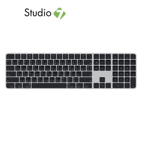 คีย์บอร์ดแมค Magic Keyboard With Touch Id And Numeric Keypad For Models With Silicon Thai