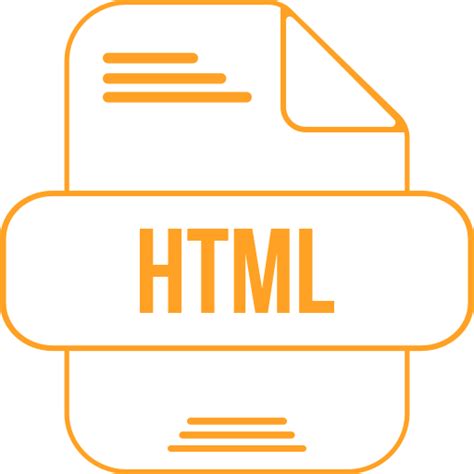 Html Generic Color Outline Icon
