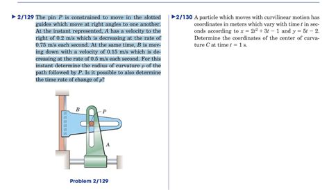 [solved] 2 129 the pin p is constrained to move in solutioninn