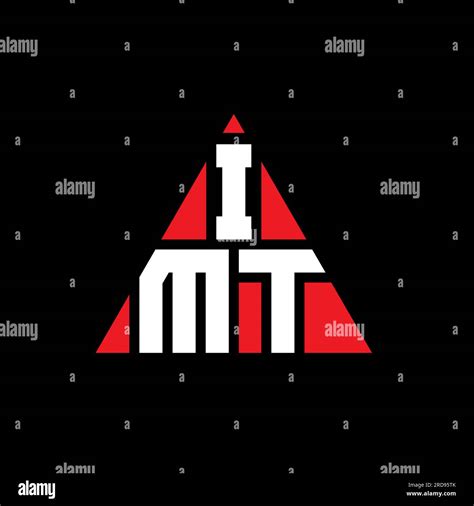 Imt Triangle Letter Logo Design With Triangle Shape Imt Triangle Logo